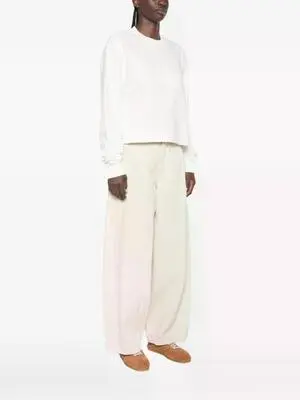 Casablanca Logo-embroidered Crew-neck Sweater - Neutrals