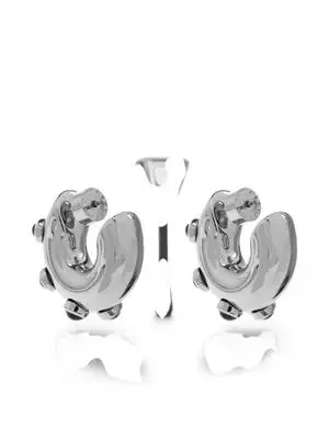 Marni Stud-embellished Hoop Earrings