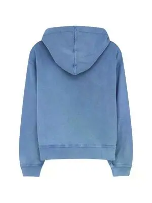 MARANT ETOILE Logo-print Drawstring Hoodie - Blue