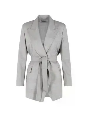 Max Mara Nasello Prince Of Wales Wool Jacket