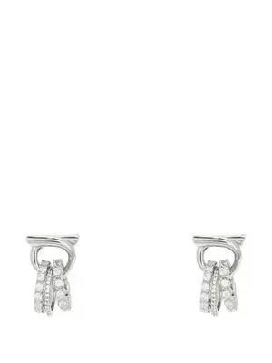 FERRAGAMO Gancini Crystal-embellished Earrings