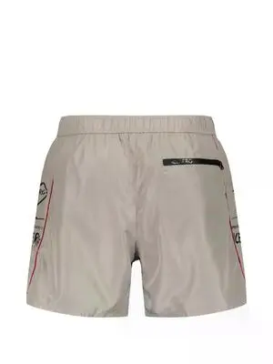 Iceberg Logo-print Piped Swim Shorts