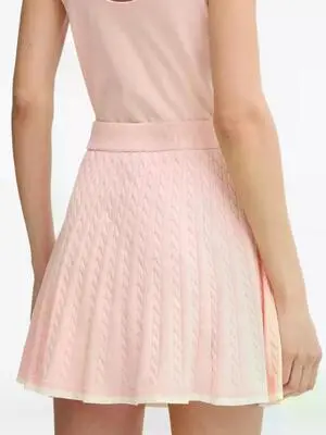 Guess Cable-knit Pleated Mini Skirt