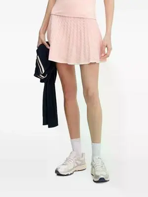 Guess Cable-knit Pleated Mini Skirt - Pink