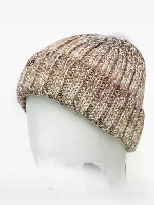 Aries Logo-embroidered Ribbed-knit Beanie Hat