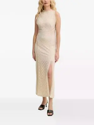 Guess Open-back Midi Dress With Side Slits