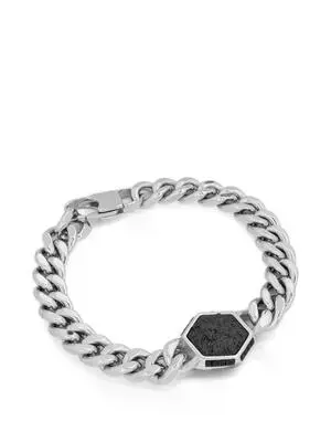 Guess Lion King Curb-chain Bracelet - Silver