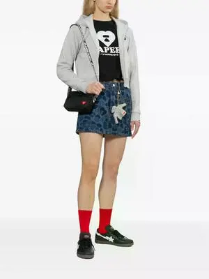 AAPE BY *A BATHING APE Logo-patch Mini Bag - Black