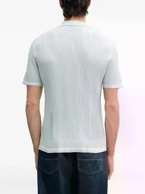 Filling Pieces Ribbed-knit Polo Shirt