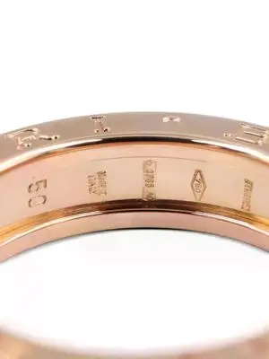 BVLGARI B.zero1 18k Rose Gold Ring - Pink