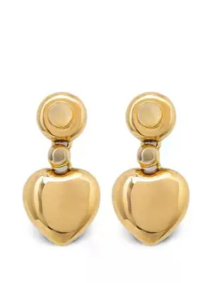 CHIARA FERRAGNI Bold Heart Pendant Drop Earrings