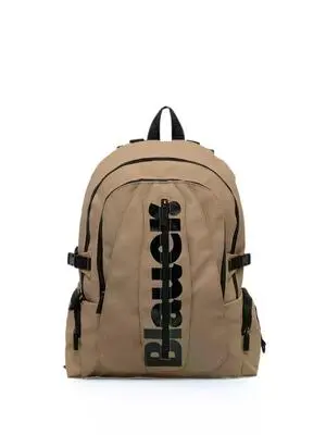 BLAUER. Logo-print Backpack - Neutrals
