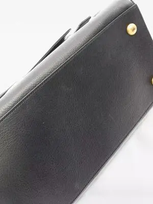 Saint Laurent Leather Tote Bag - Black