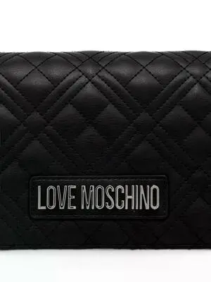 Moschino Logo-lettering Quilted Crossbody Bag