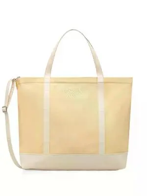 Maison Kitsuné Extra Large Handwriting Logo Tote Bag - Yellow