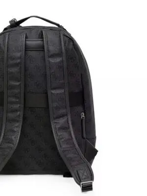 Guess Milan Monogram-print Logo-plaque Backpack