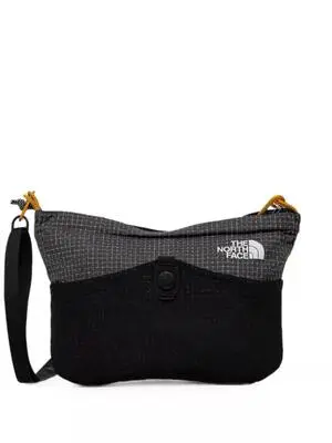 The North Face Clyffe Grid-pattern Mesh-panel Shoulder Bag - Black