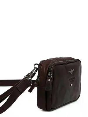 AERONAUTICA MILITARE Leather Belt Bag With Logo Plaque