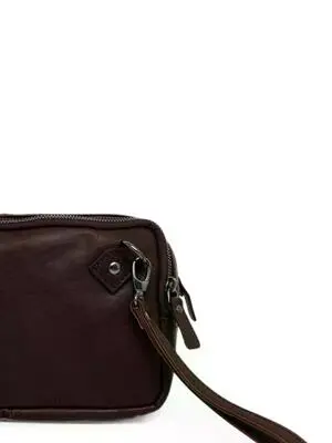 AERONAUTICA MILITARE Leather Belt Bag With Logo Plaque
