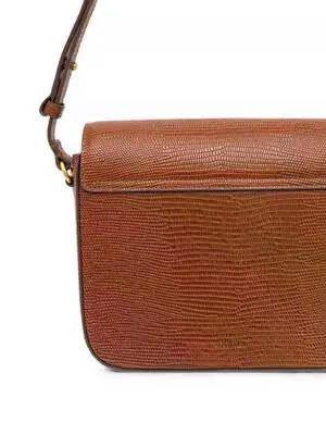 SESSUN Diviluz Lizard-effect Leather Shoulder Bag