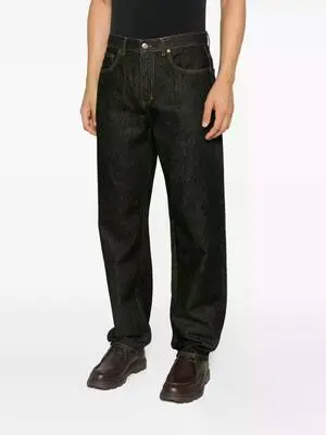 LES DEUX Topstitch Straight-leg Trousers