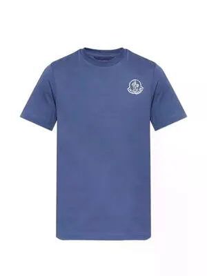 Moncler Logo-print Short-sleeve T-shirt - Blue