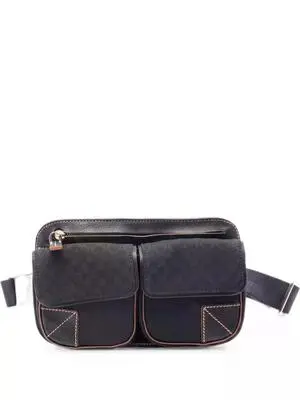Celine 2010s Macadam Belt Bag - Black