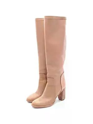 Hermès Leather Knee-high Boots - Neutrals
