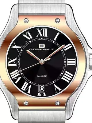 OCEANAUT 43mm Watch With Stainless Steel Link Bracelet