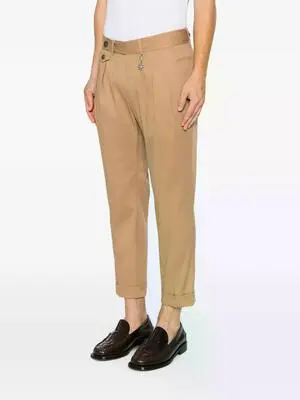 MANUEL RITZ Pleated Turn-up Trousers