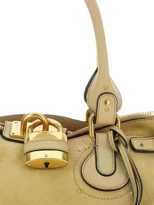 Chloé Paddington Suede Leather Bag - Brown