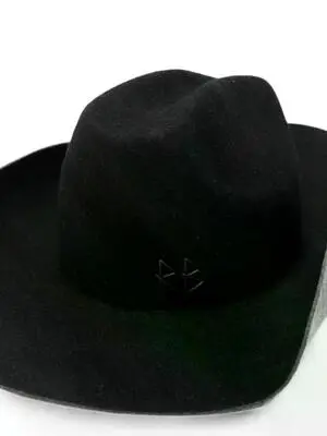 Ruslan Baginskiy Logo-embroidered Felt Hat