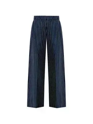 Brunello Cucinelli Striped Wide-leg Trousers