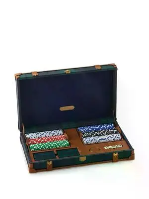 Ralph Lauren Sawyer Leather-trim Poker Set - Brown