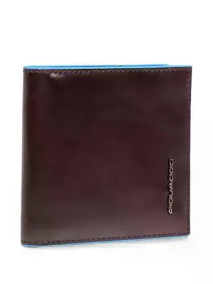 PIQUADRO Leather Money Clip Wallet