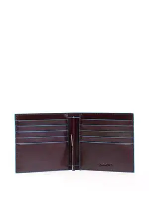 PIQUADRO Leather Money Clip Wallet