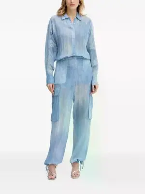 ERMANNO FIRENZE Lace-panelled Cargo Jumpsuit