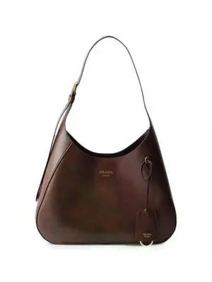 Prada Boogie Medium Leather Bag - Brown