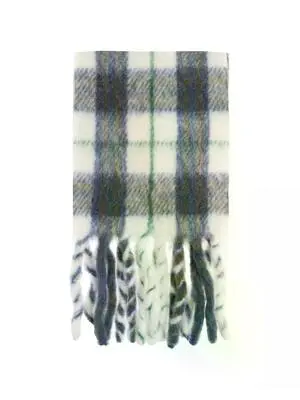 Burberry Check-pattern Fringed Scarf