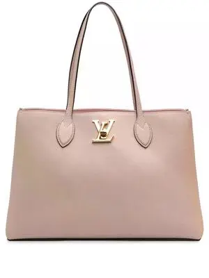 LOUIS VUITTON 2000-2026 Leather Lockme Shopper Tote Bag