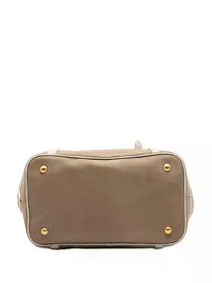 Prada 2013-2026 Canvas Canapa Logo Bow Satchel