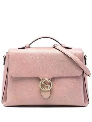 Gucci 2016-2026 Medium Dollar Calfskin Interlocking G Satchel