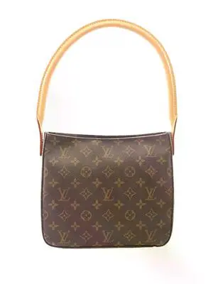 LOUIS VUITTON 2002 Monogram Looping Mm Shoulder Bag - Brown
