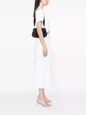 Bottega Veneta 20th Century Printed Velvet Frame Shoulder Bag