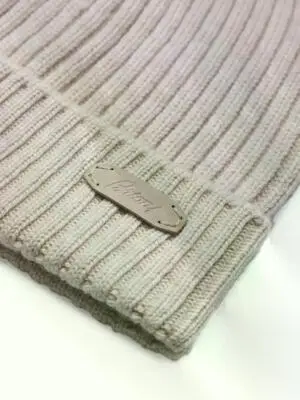 Brioni Ribbed-knit Logo-patch Cashmere Beanie