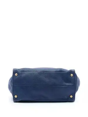 Prada 2000-2013 Vitello Daino Open Convertible Tote Satchel