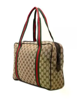 Gucci 2000-2015 Gg Canvas Web Business Bag