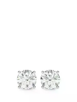 DIAMOND ESSENTIALS Diamond Solitaire Earrings - Silver