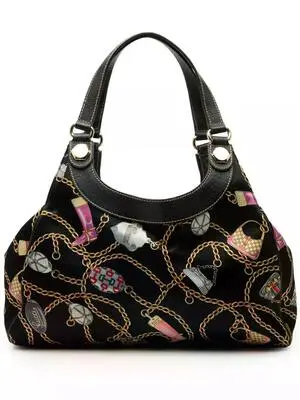 Gucci 2000-2015 Medium Satin Charmy Shoulder Bag - Black