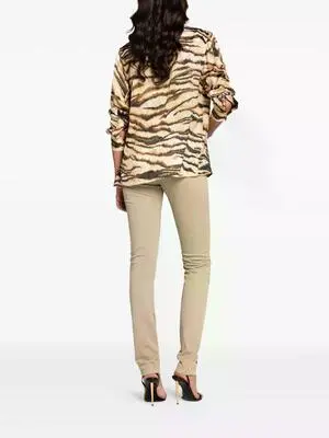 Roberto Cavalli Slim-fit Belt-loop Trousers
